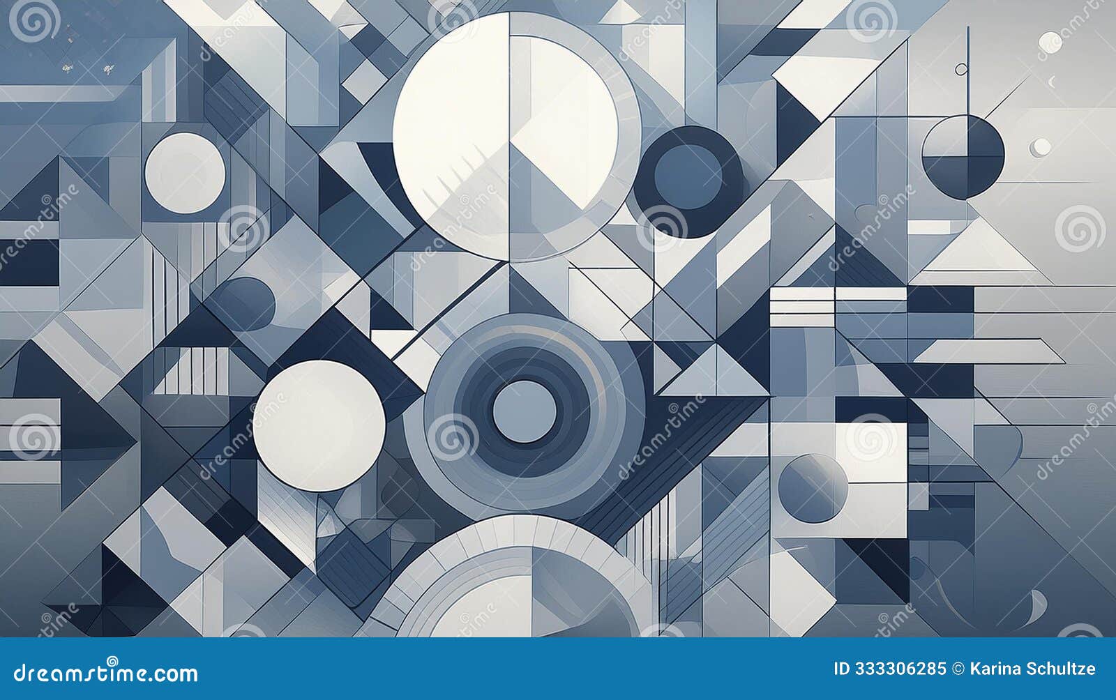 Create an Abstract Piece of Art Based on Clean, Geometric Shapes. Use ...