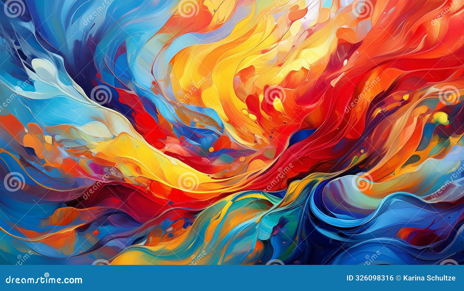Create an Abstract Piece of Art that Conveys Dynamism and Movement. Use ...
