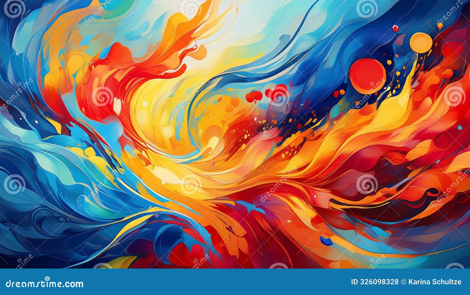 Create an Abstract Piece of Art that Conveys Dynamism and Movement. Use ...