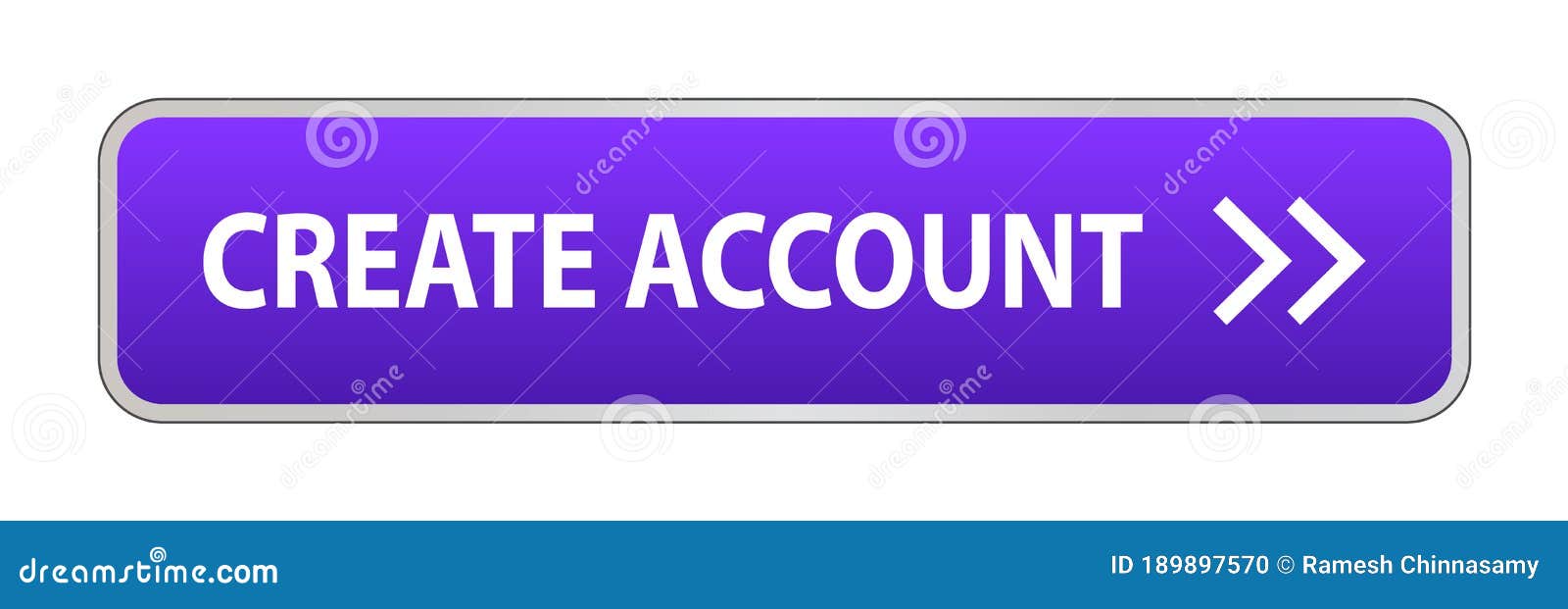 Create account button stock vector. Illustration of create - 189897570