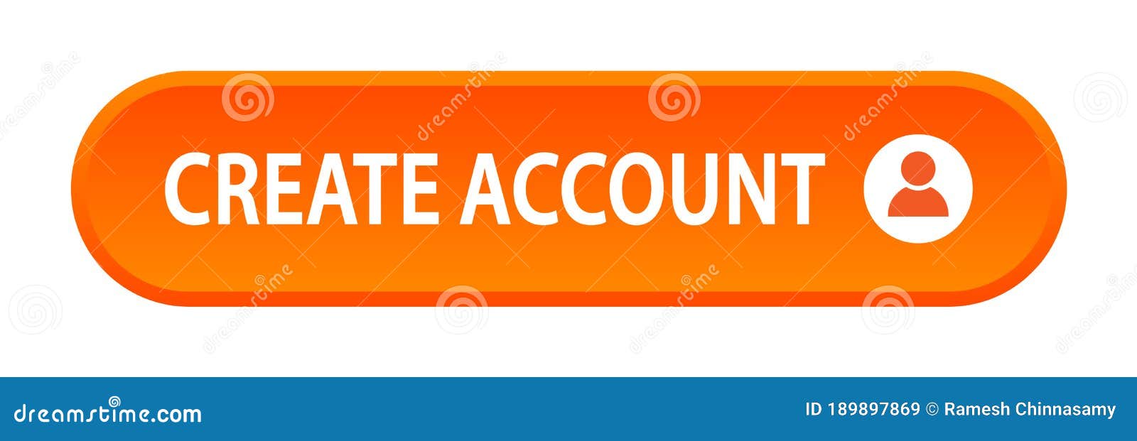 Create account button stock vector. Illustration of customer - 189897869