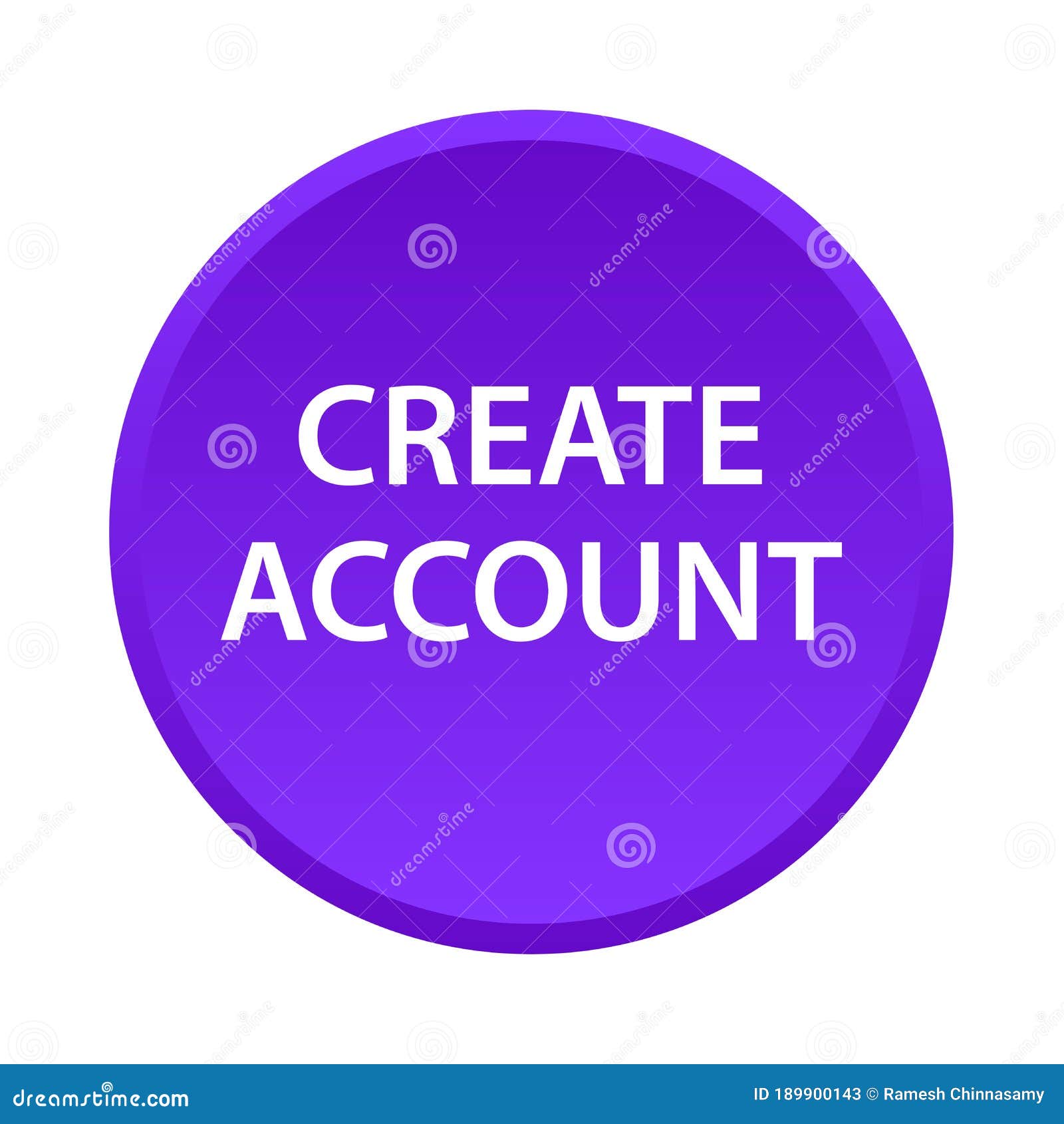 Create account button stock vector. Illustration of avatar - 189900143