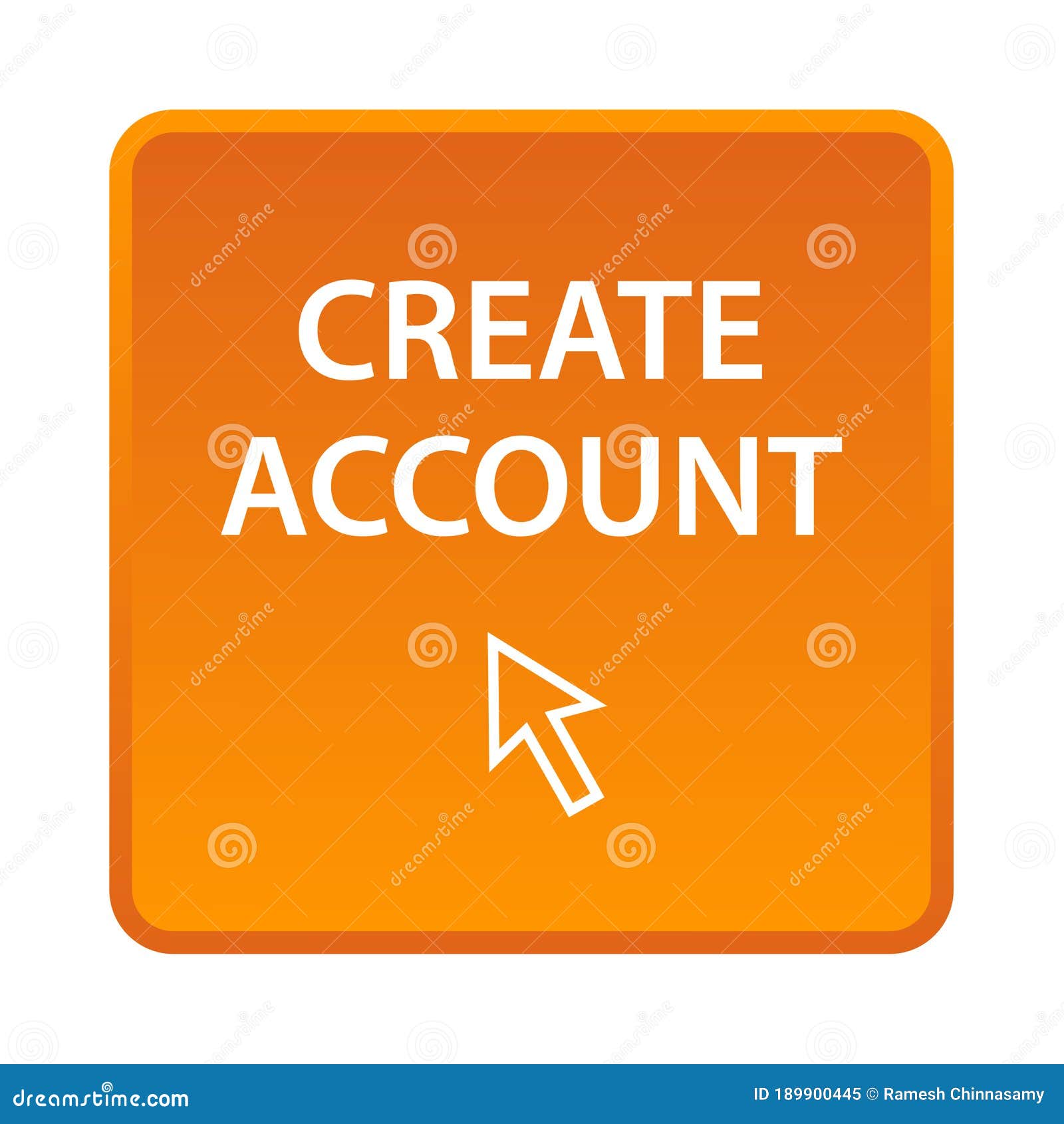Create account button stock vector. Illustration of icons - 189900445