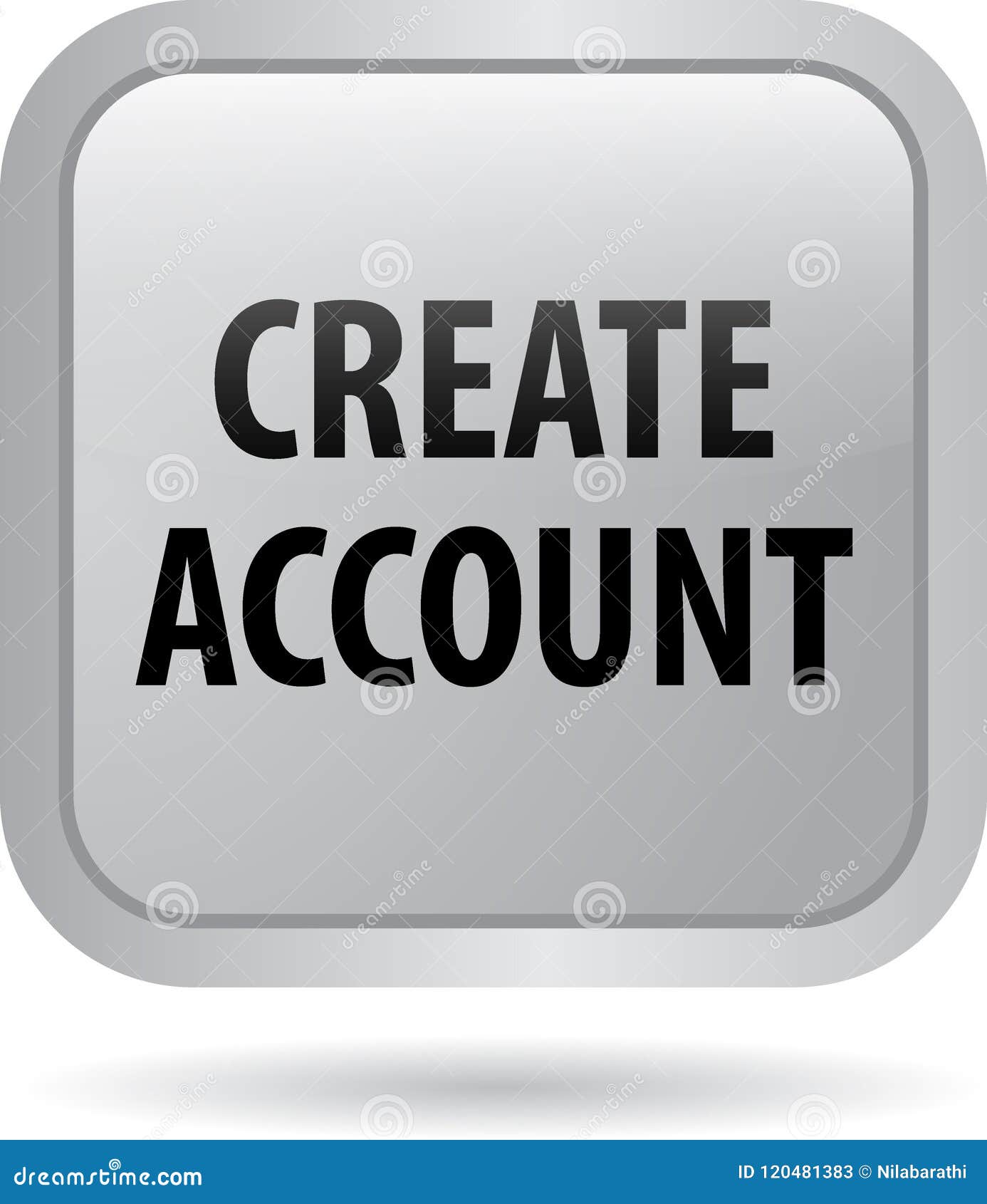 Create account button stock illustration. Illustration of business ...