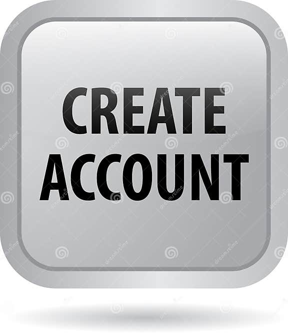 Create account button stock illustration. Illustration of business ...