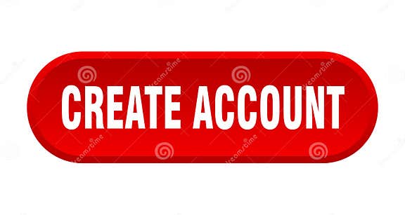 Create account button stock vector. Illustration of banner - 196828744