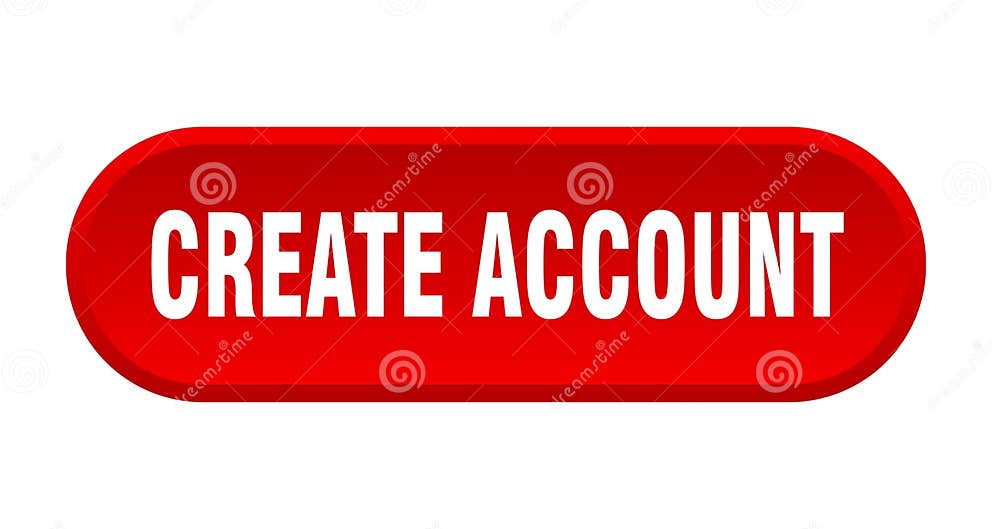 Create account button stock vector. Illustration of banner - 196828744