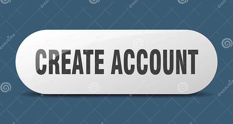 Create Account Button. Create Account Sign. Key. Push Button Stock ...