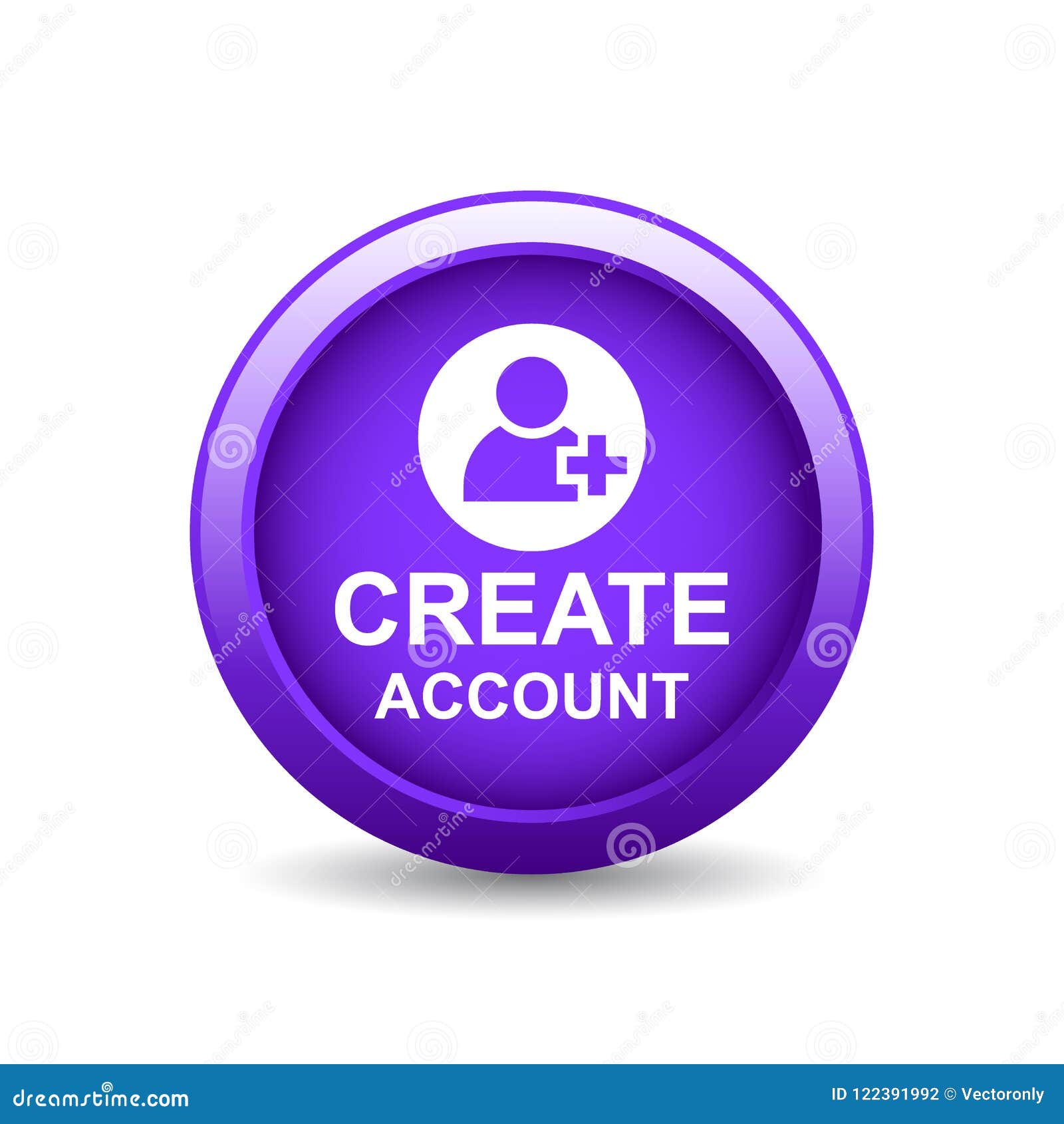 Create account button stock illustration. Illustration of computer ...