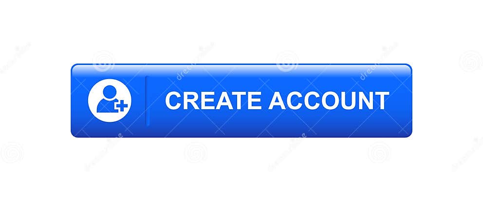 Create account button stock illustration. Illustration of creating ...