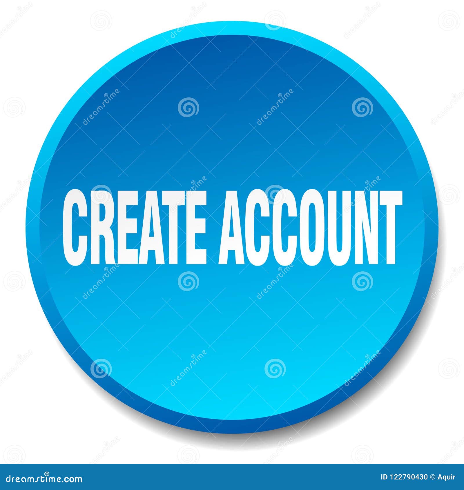 Create account button stock vector. Illustration of insignia - 122790430