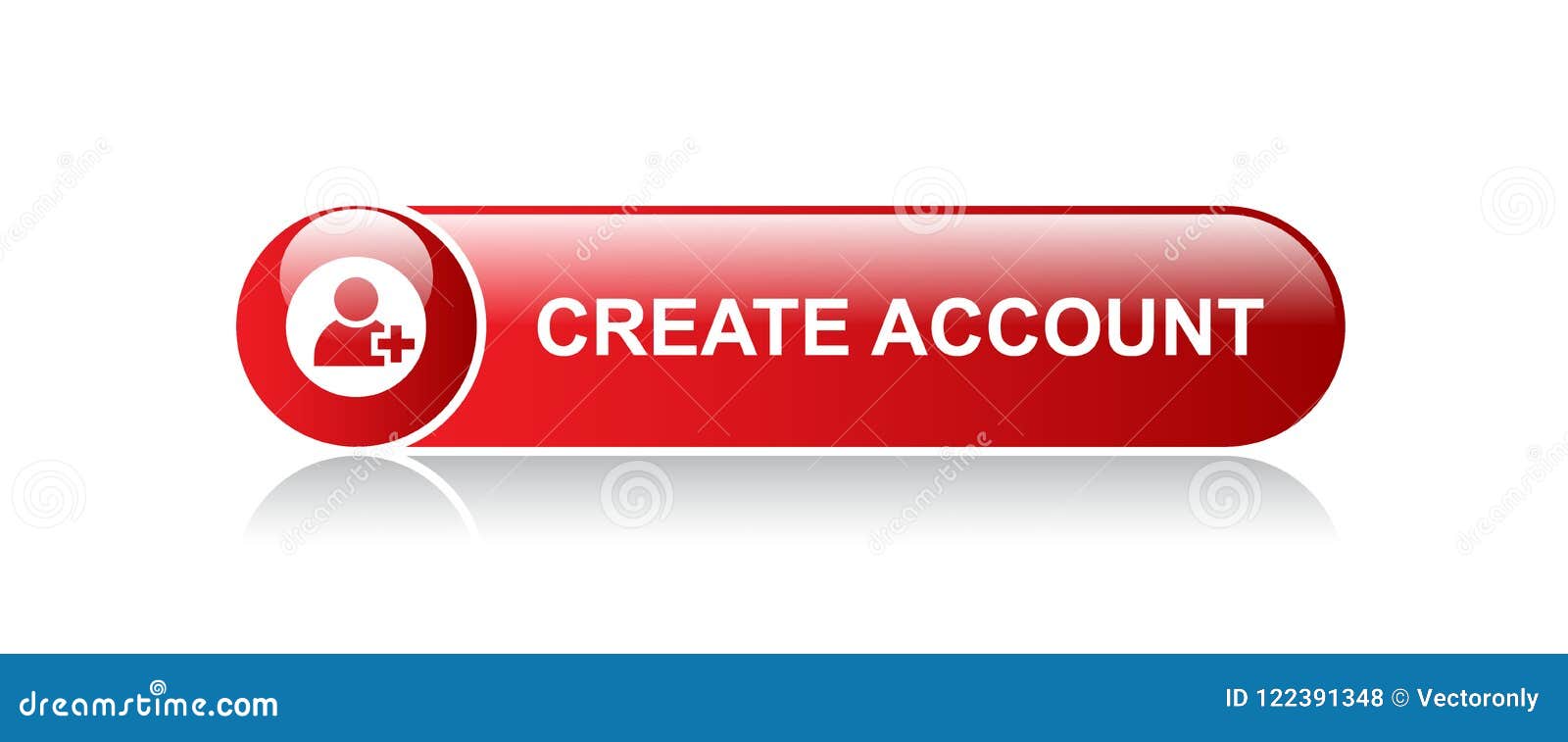 Create account button stock illustration. Illustration of design ...