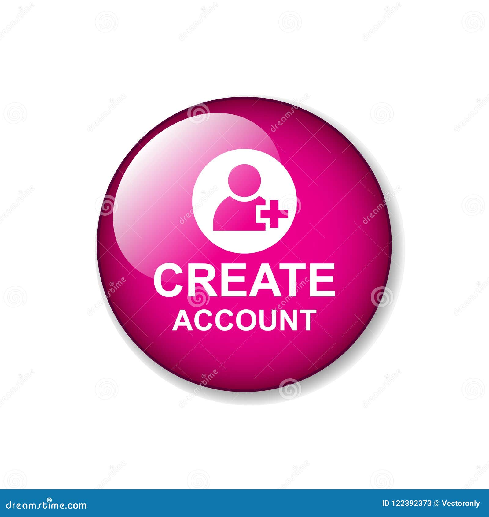 Create account button stock illustration. Illustration of coruscation ...