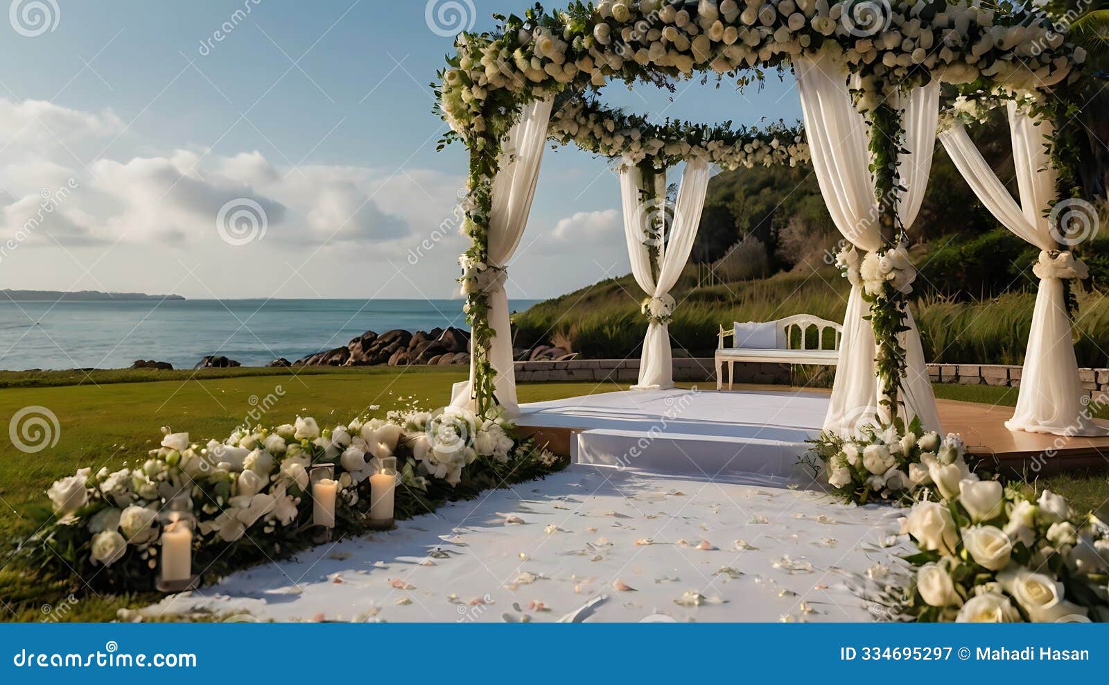 A Wedding Background for Your Project. Stock Illustration ...