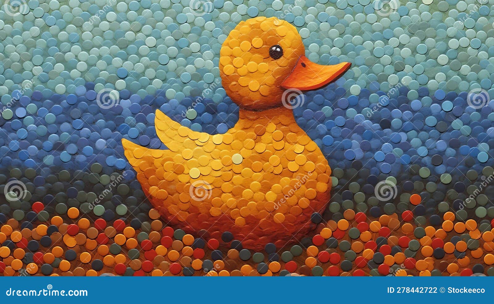 Create Art in Lowell Herrero Duck Style Stock Illustration ...