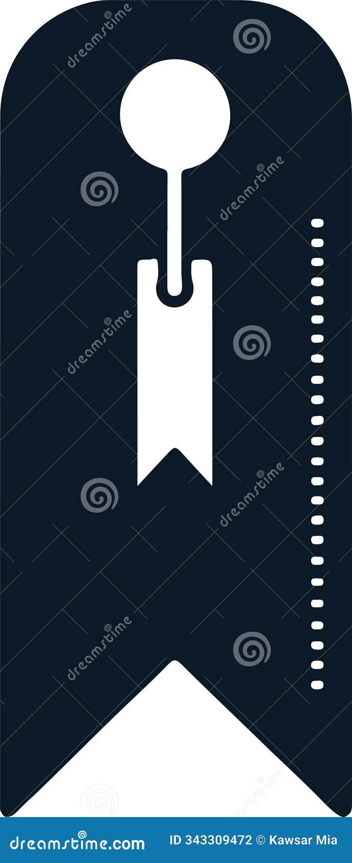 Create a Bookmark Icon with White Background. Stock Vector ...
