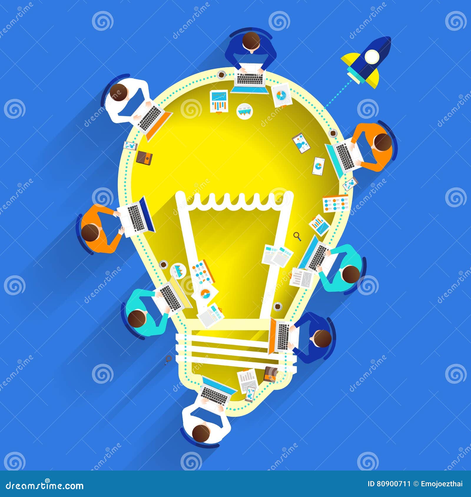 Create_Brain_01 stock vector. Illustration of concept - 80900711