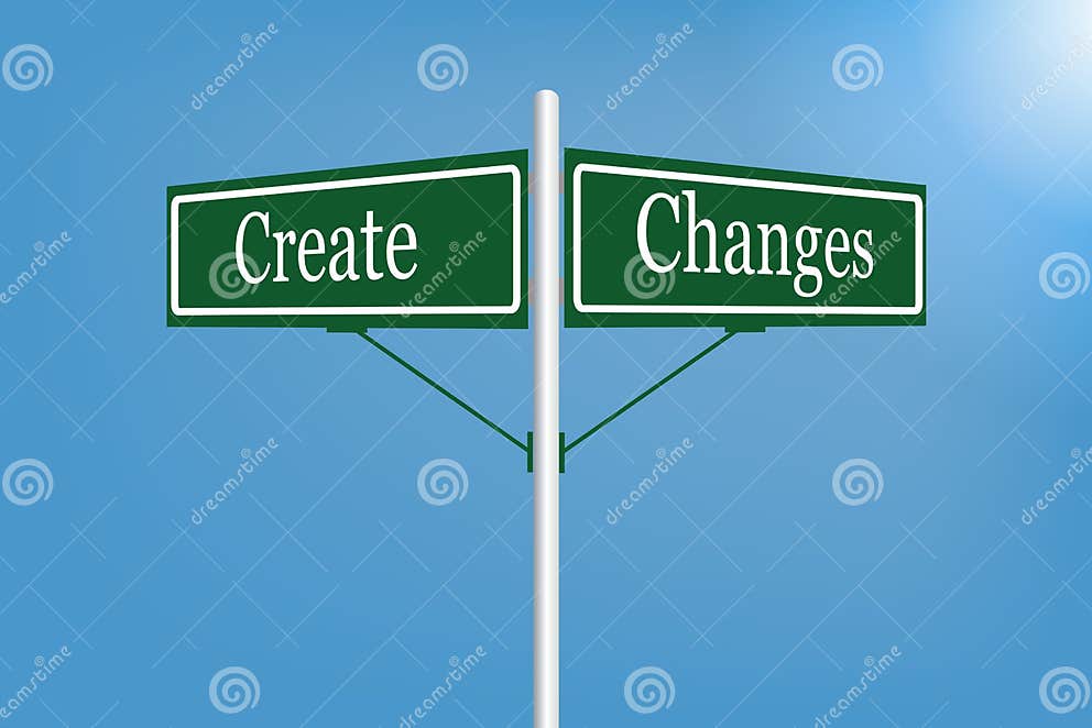 Create Changes Sign Element Vector Stock Vector - Illustration of ...