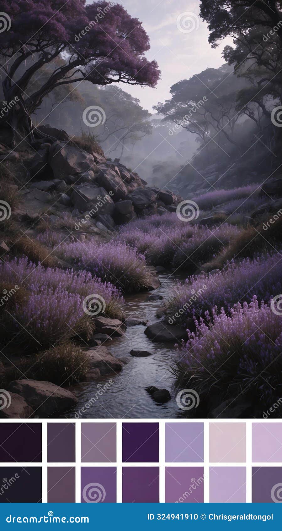 Create A Cohesive Color Palette Featuring Various Shad Ai Generated ...