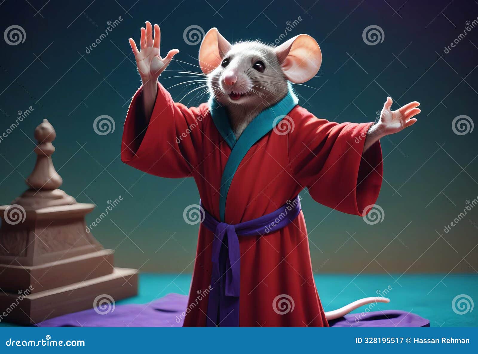 Create A Communist Mouse In A Red Robe Stock Photo | CartoonDealer.com ...