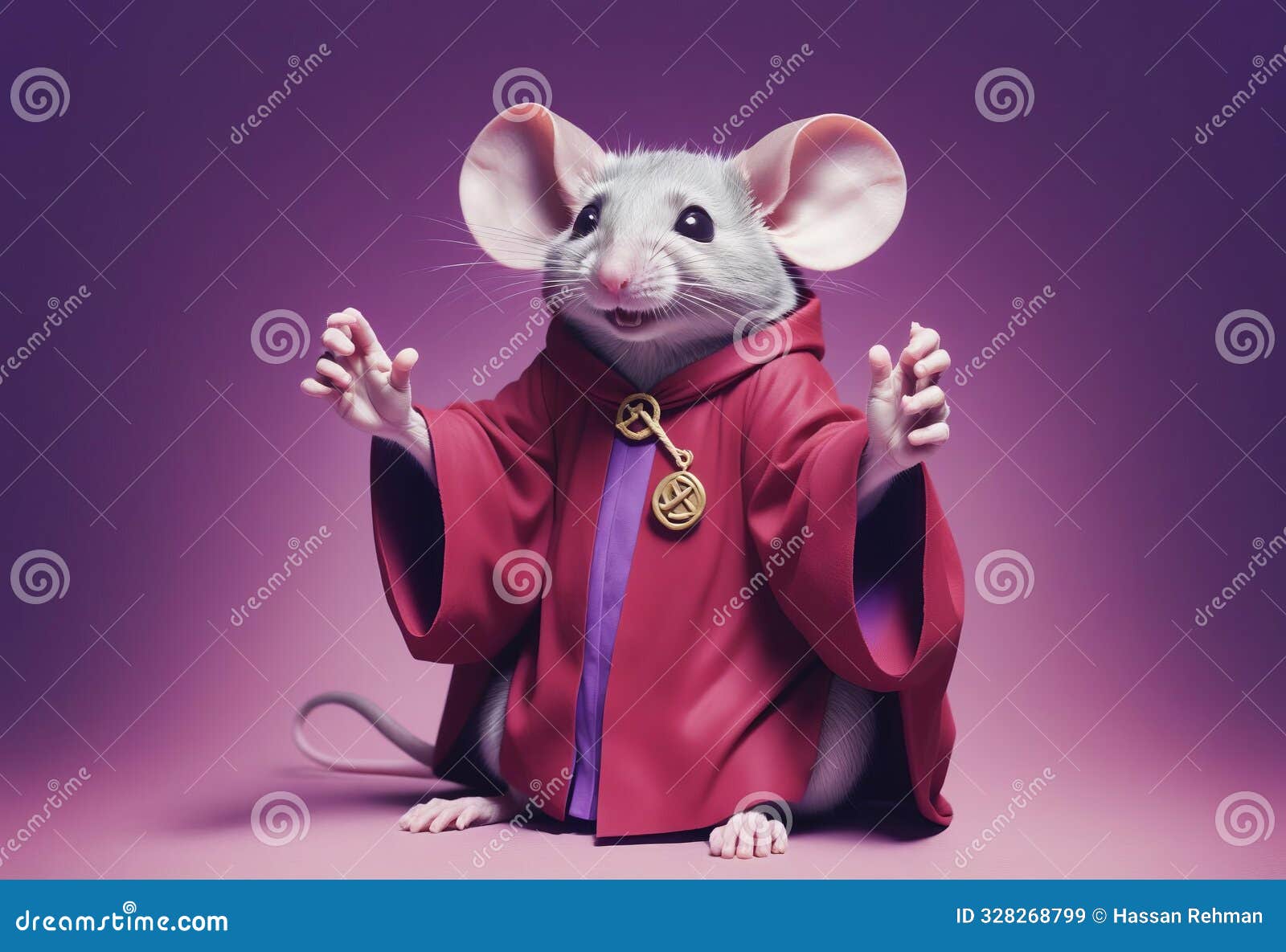 Create A Communist Mouse In A Red Robe Royalty-Free Stock Photo ...