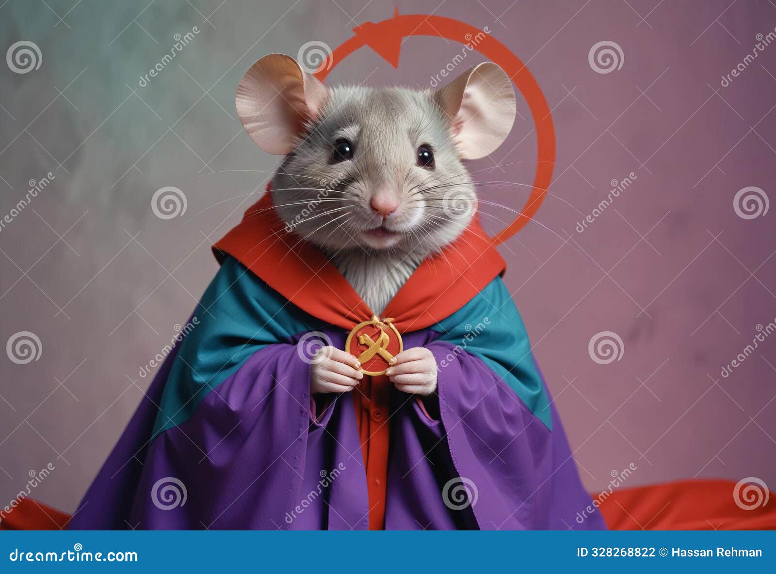 Create A Communist Mouse In A Red Robe Stock Photography ...