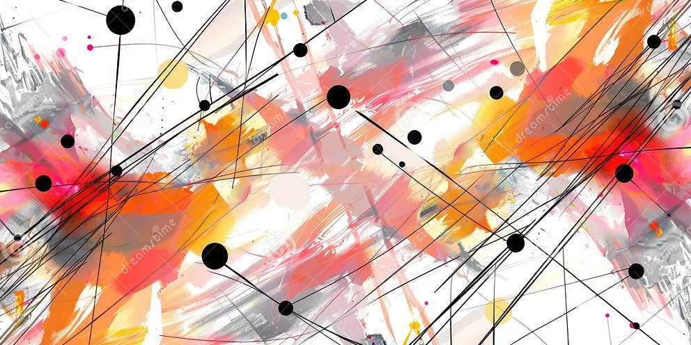 Create a Compelling Network Art Display with Interconnected Nodes on a Gradient Background AIG62 ...