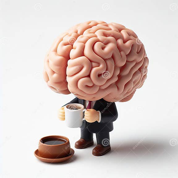 Create a 3D Plastic Model of a Brain and Coffee, the Other Half Being a ...