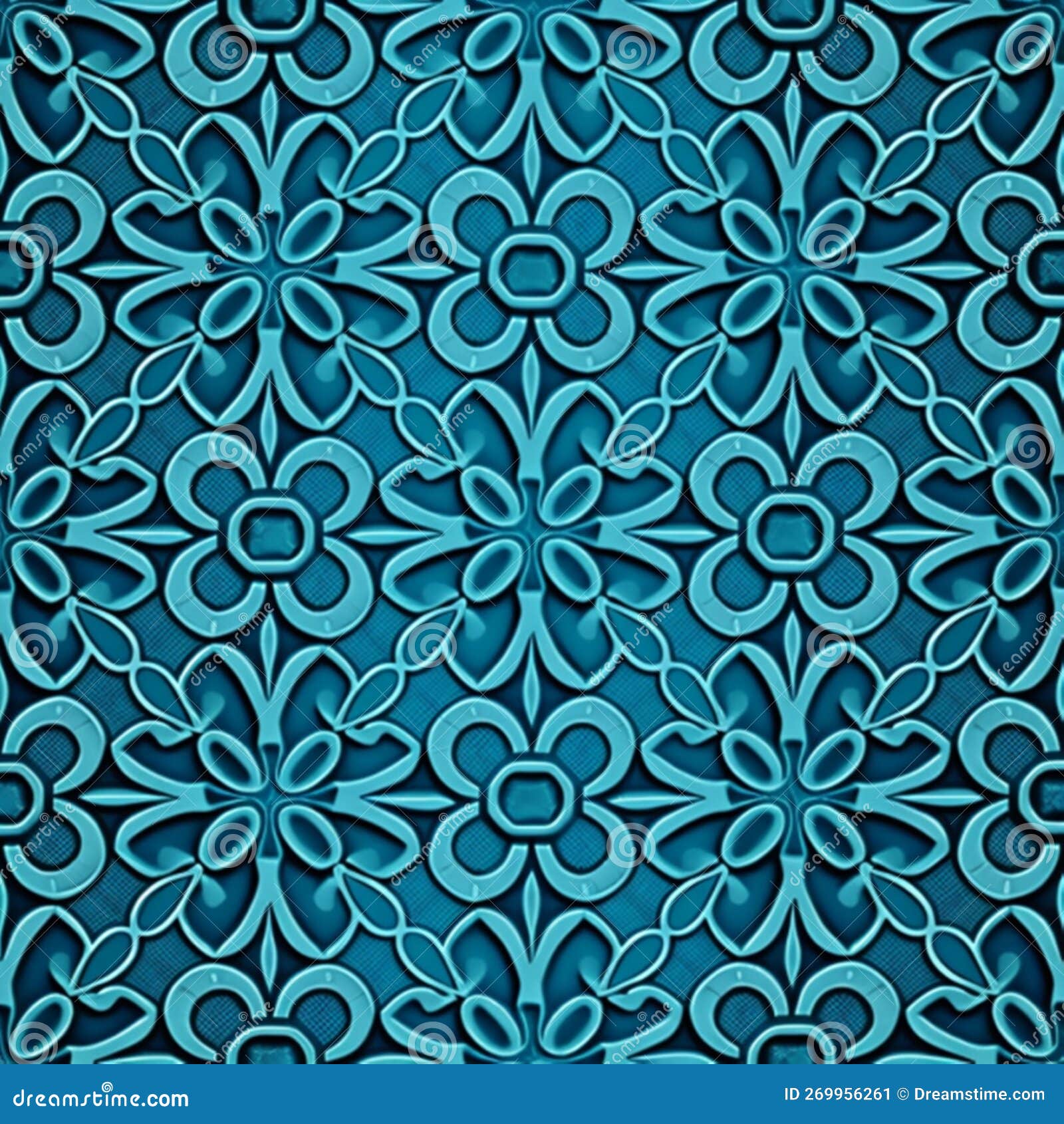 Blue Modern Pattern in Graphic Design Stock Illustration - Illustration ...