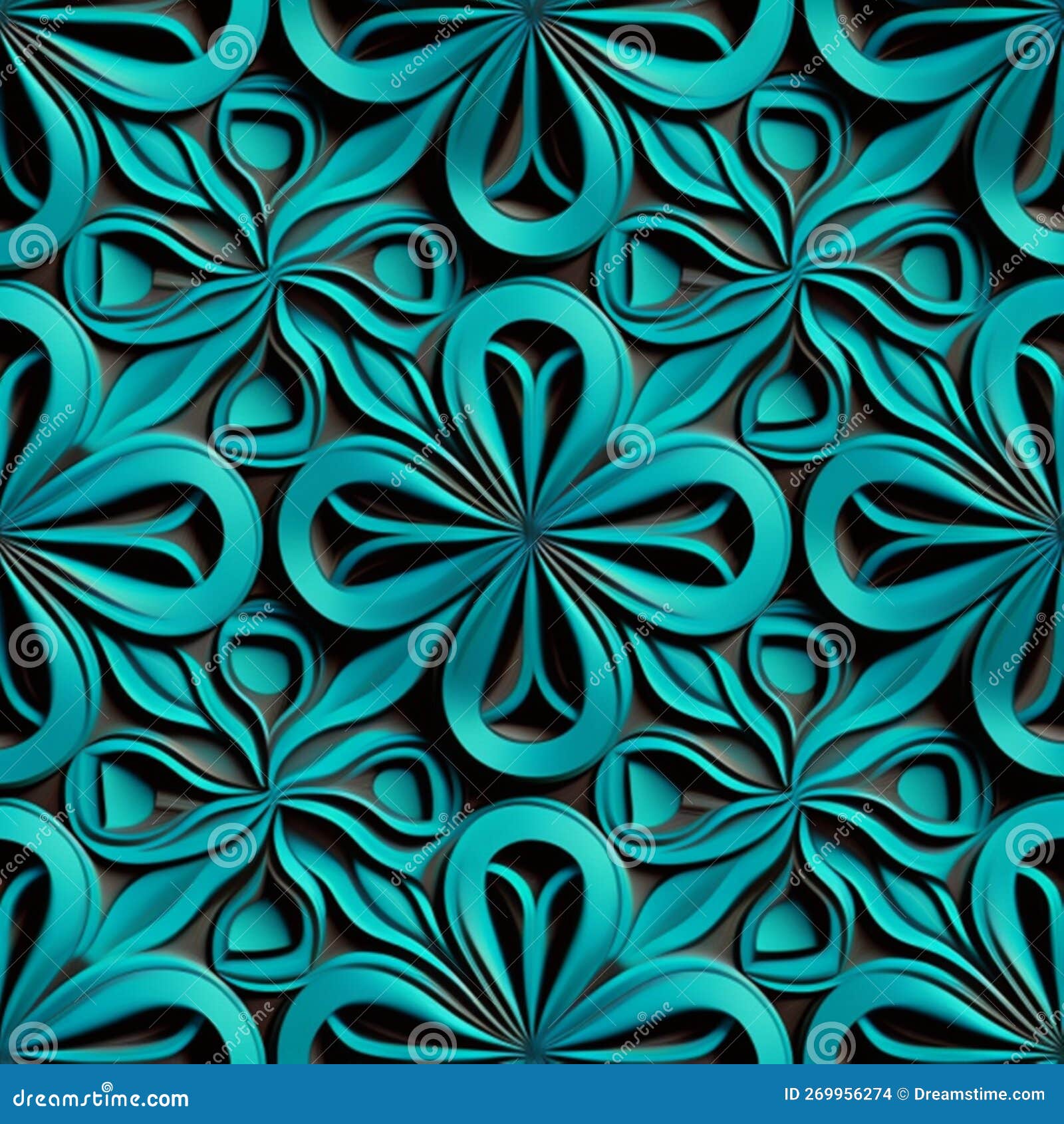 Blue Modern Pattern in Graphic Design Stock Illustration - Illustration ...