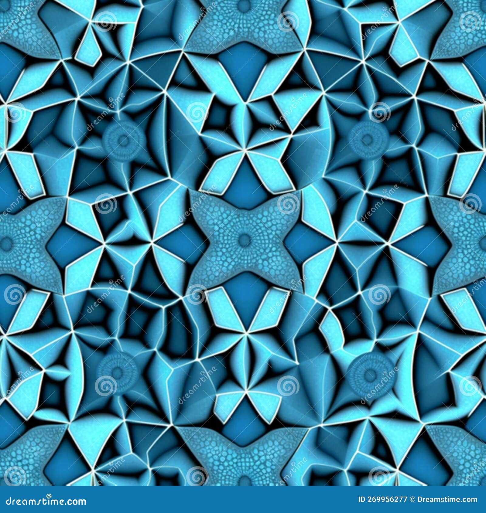 Blue Modern Pattern in Graphic Design Stock Illustration - Illustration ...