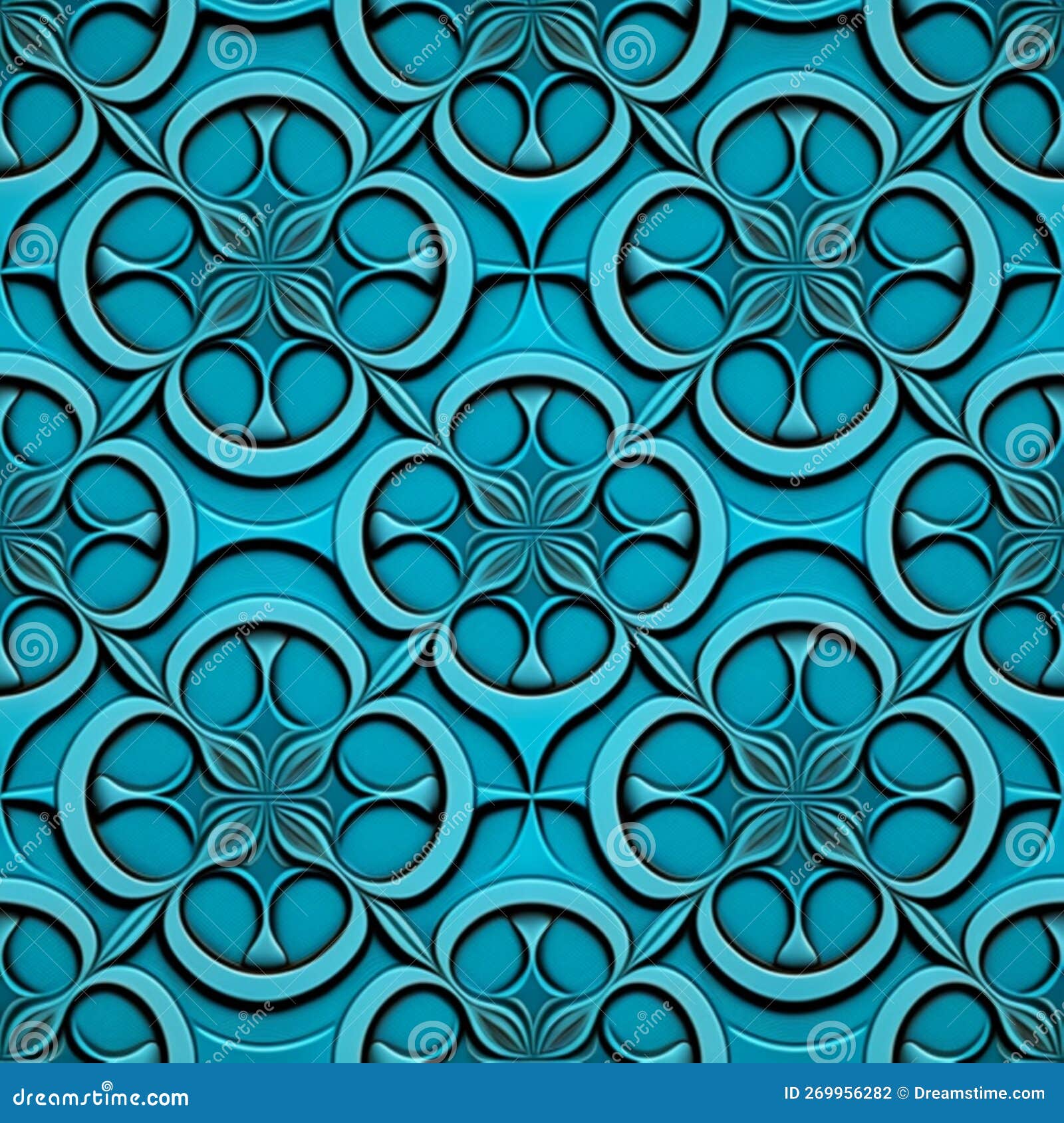 Blue Modern Pattern in Graphic Design Stock Illustration - Illustration ...