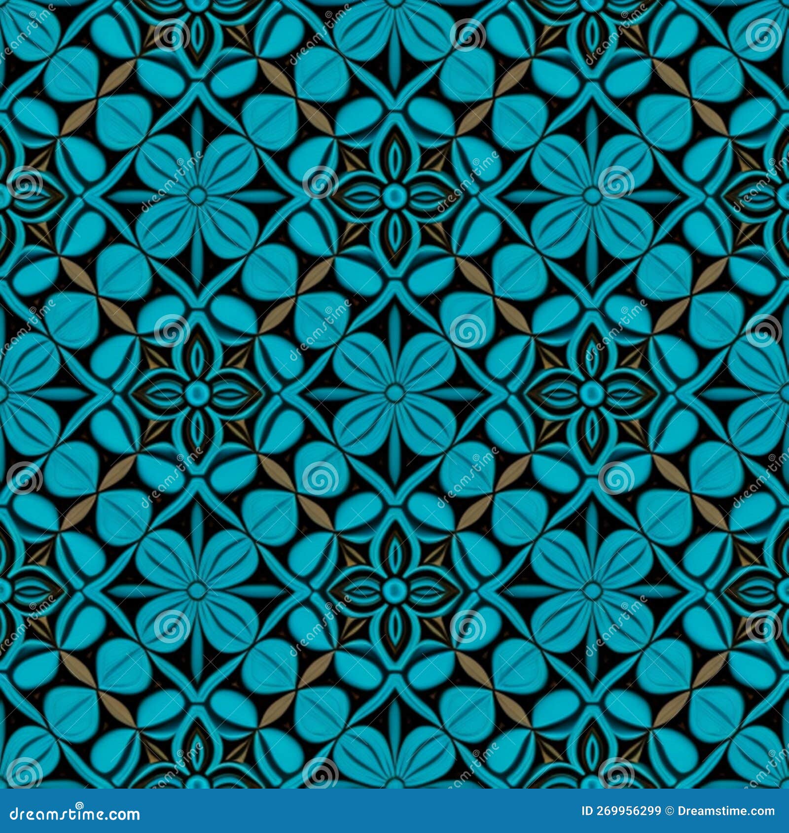 Blue Modern Pattern in Graphic Design Stock Illustration - Illustration ...