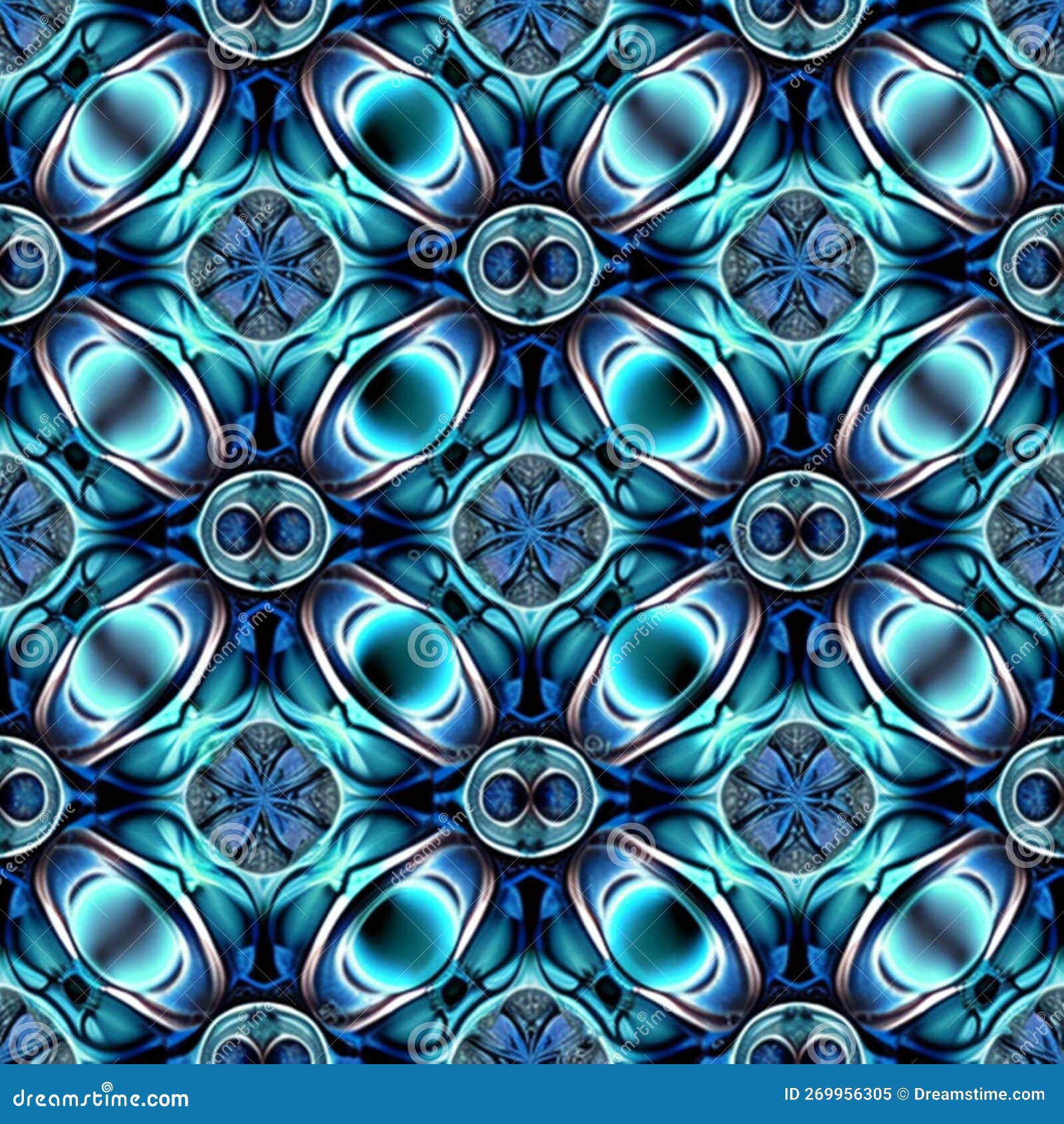 Blue Modern Pattern in Graphic Design Stock Illustration - Illustration ...