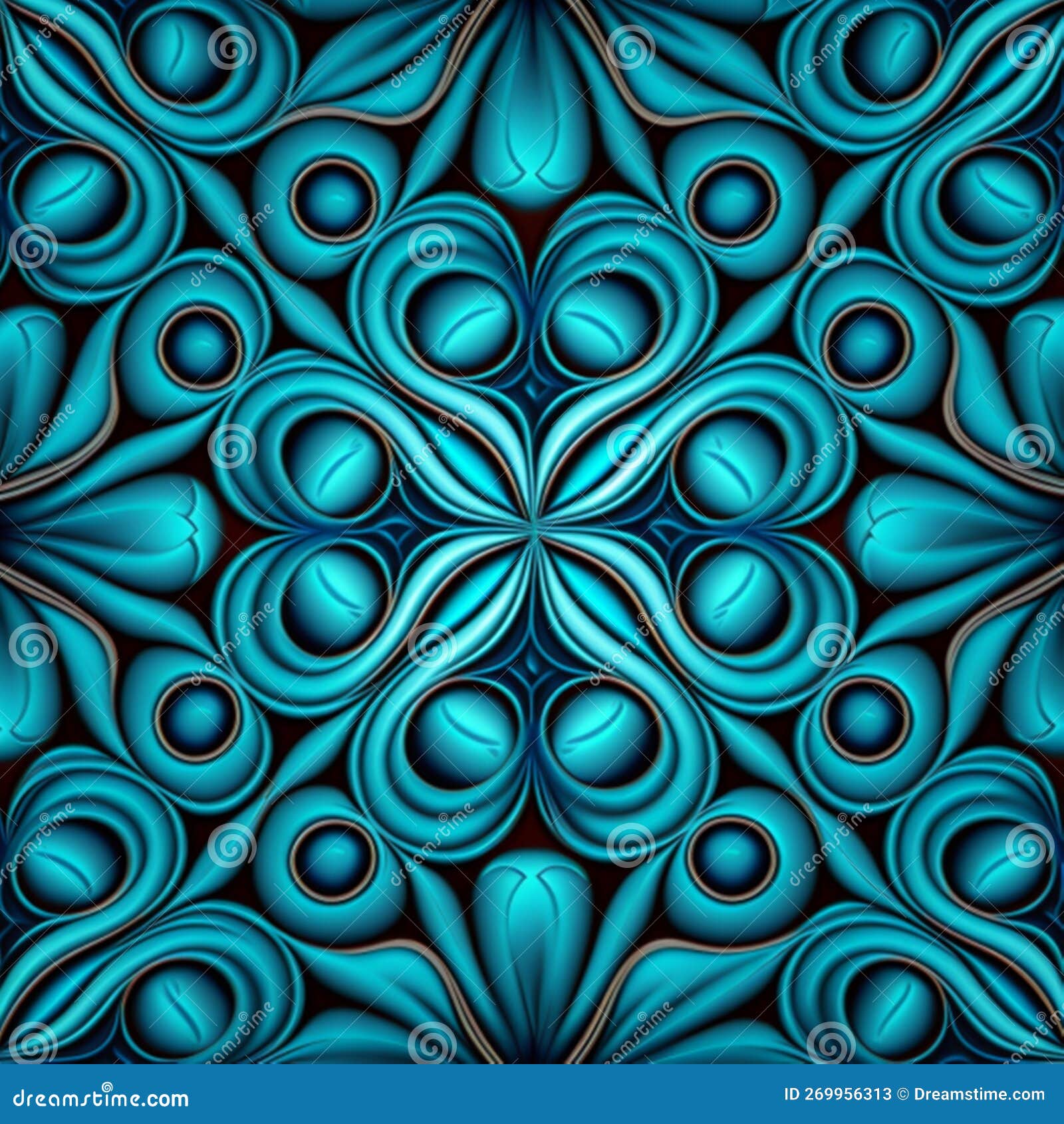 Blue Modern Pattern in Graphic Design Stock Illustration - Illustration ...