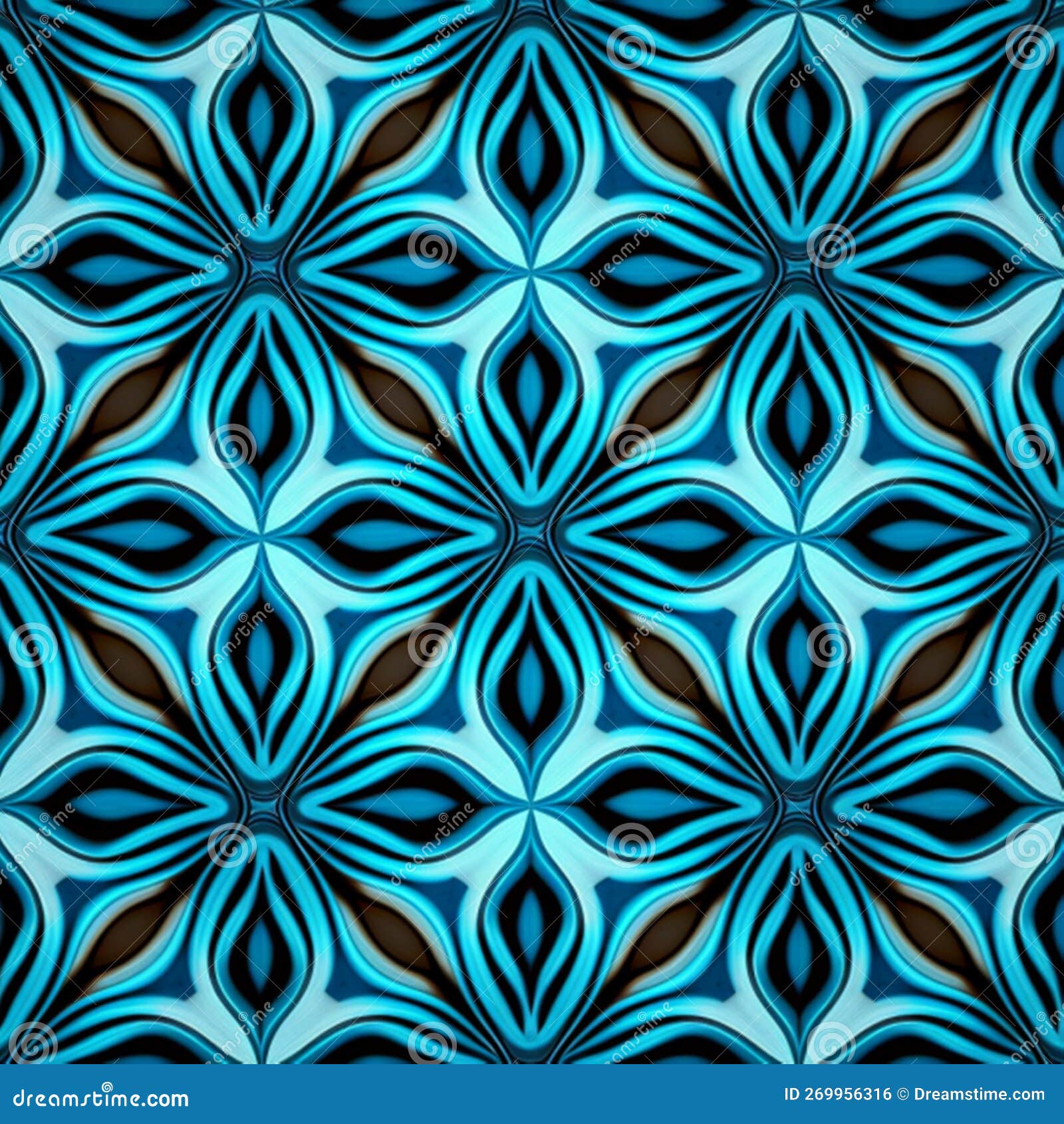 Blue Modern Pattern in Graphic Design Stock Illustration - Illustration ...