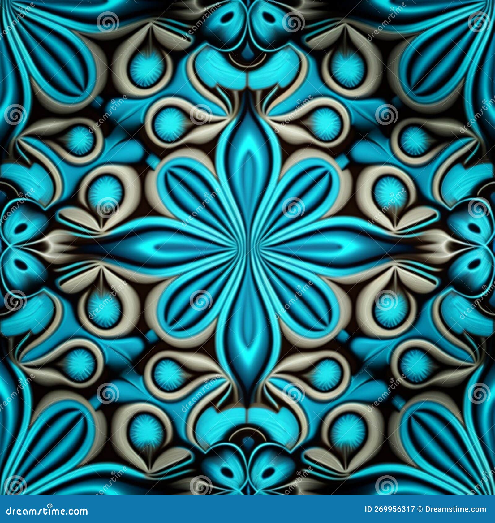 Blue Modern Pattern in Graphic Design Stock Illustration - Illustration ...