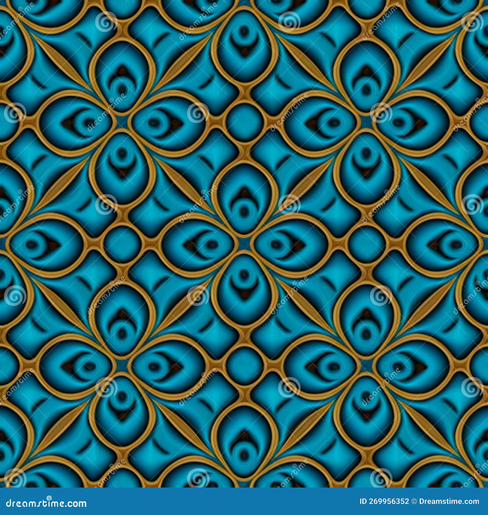 Blue Modern Pattern in Graphic Design Stock Illustration - Illustration ...