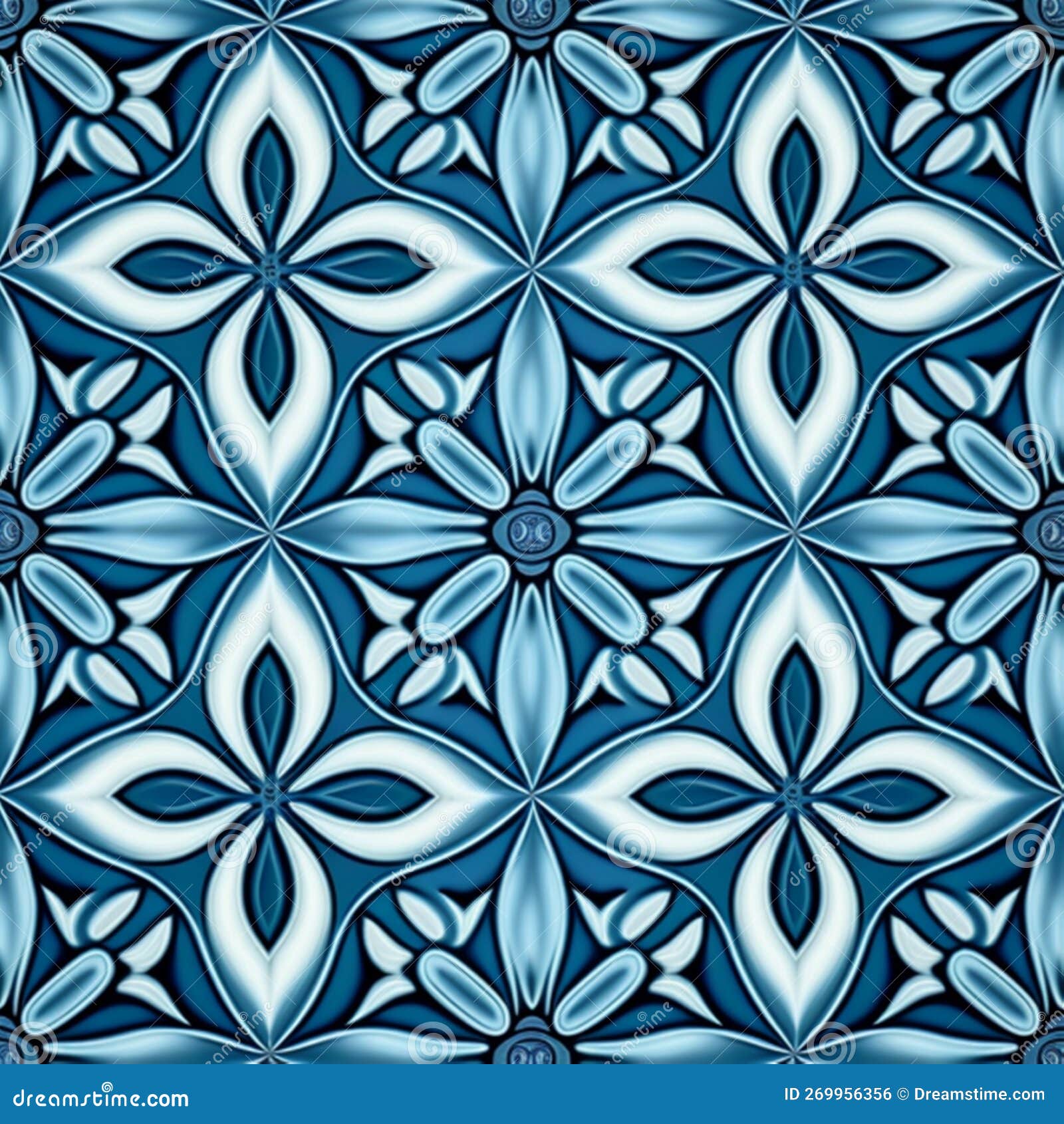 Blue Modern Pattern in Graphic Design Stock Illustration - Illustration ...