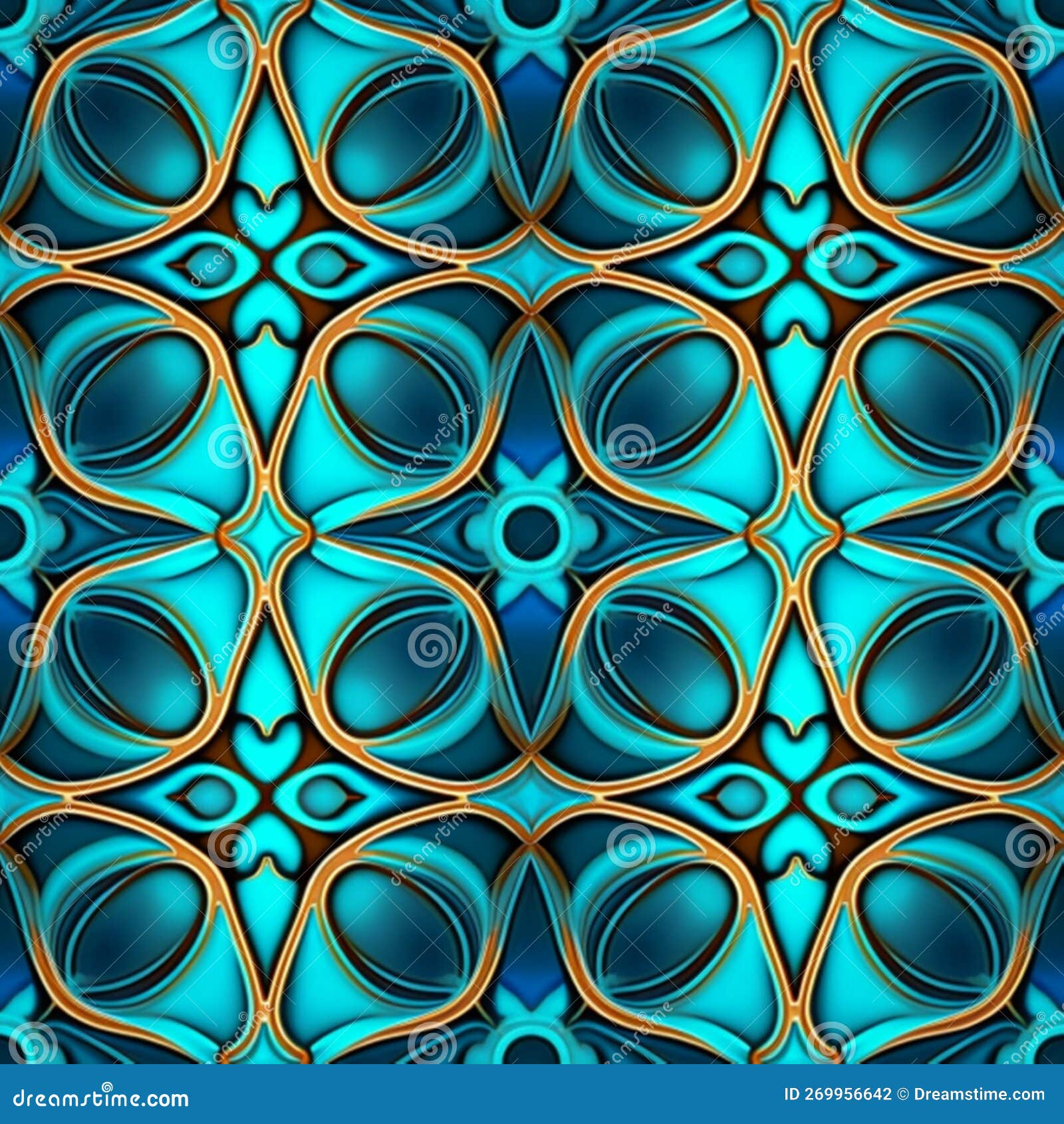 Blue Modern Pattern in Graphic Design Stock Illustration - Illustration ...