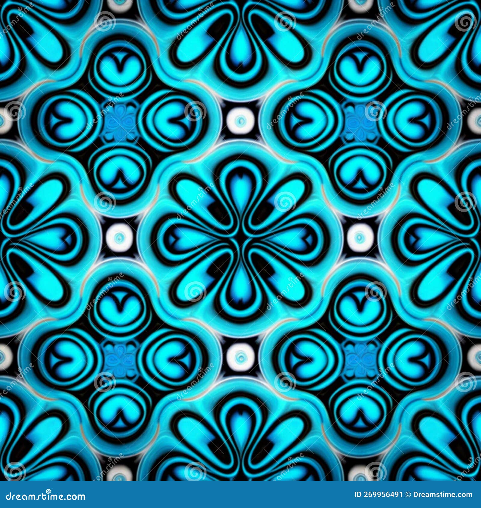 Blue Modern Pattern in Graphic Design Stock Illustration - Illustration ...