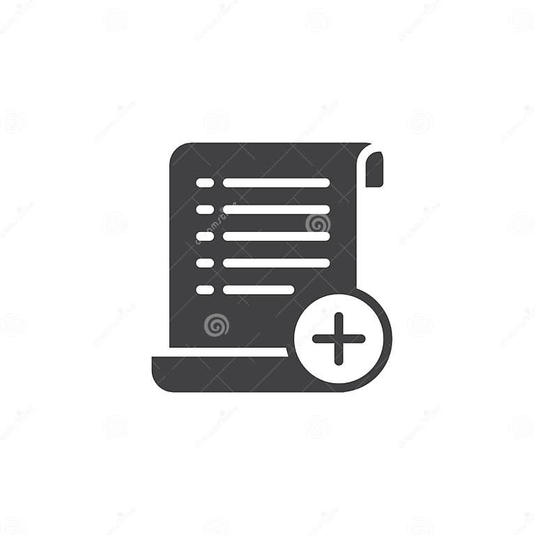 Create Document Icon Vector Stock Vector - Illustration of list, sign ...