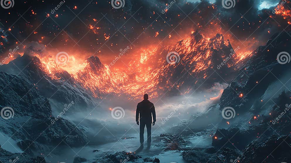 Create a Dynamic, Immersive Composition Where 2D Elements Dissolve into ...