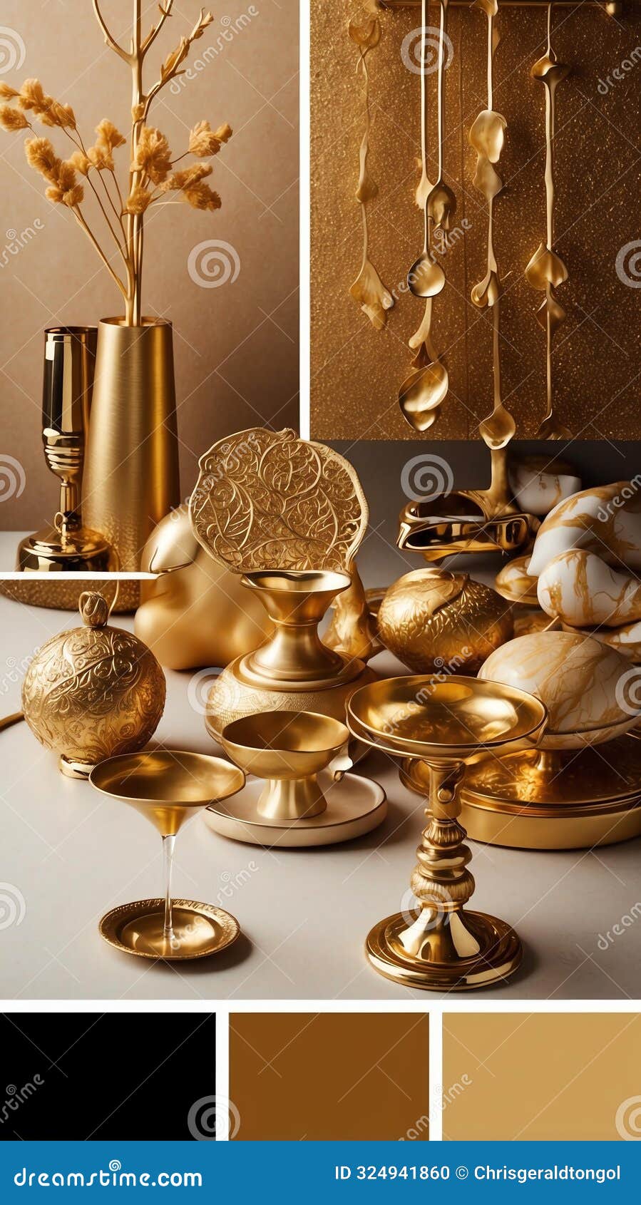 Create an Elegant Color Palette Featuring Various Shad Ai Generated ...