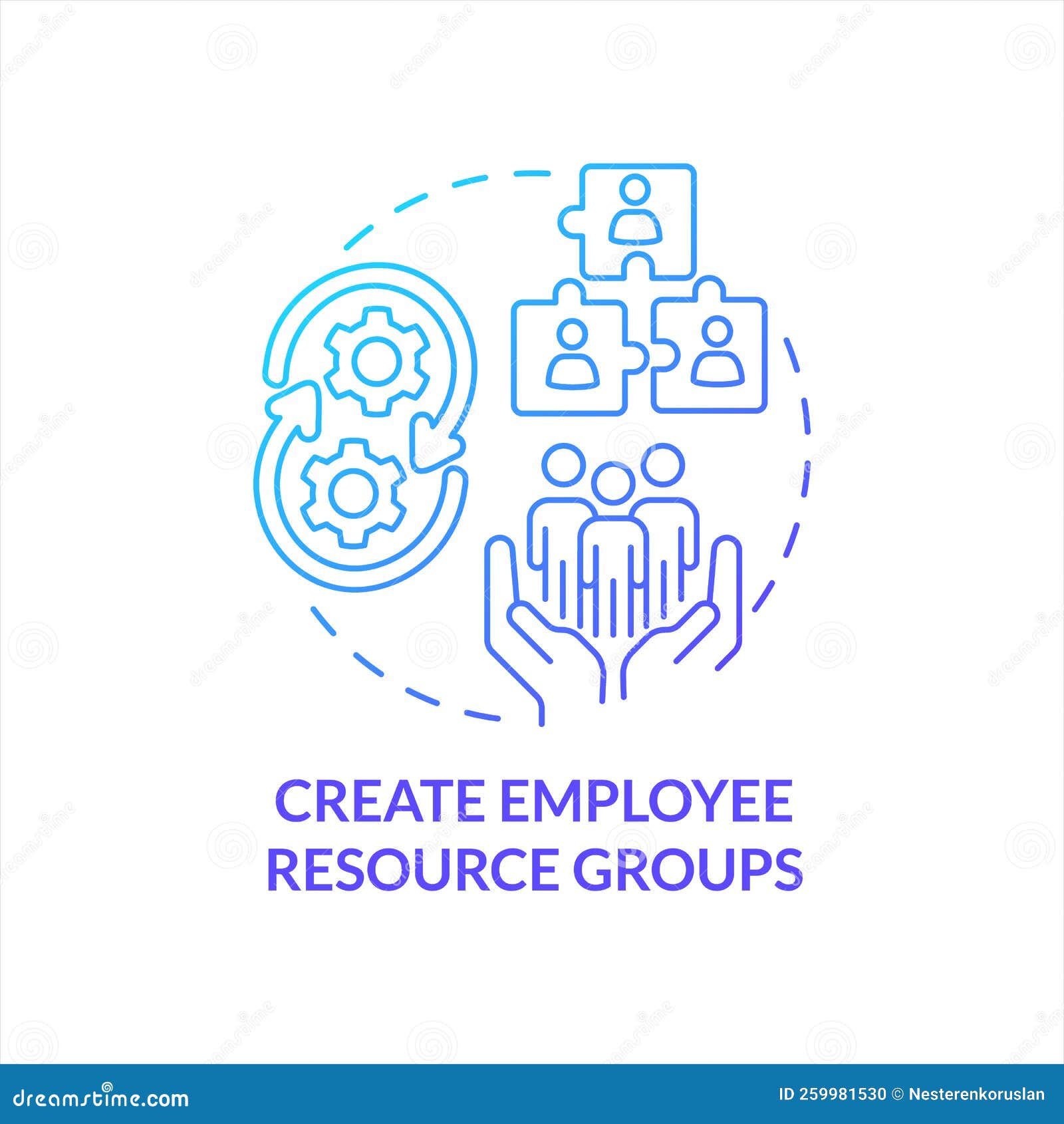 Create Employee Resource Groups Turquoise Concept Icon Cartoon Vector ... Create Employee Resource Groups Turquoise Concept Icon Cartoon Vector ...