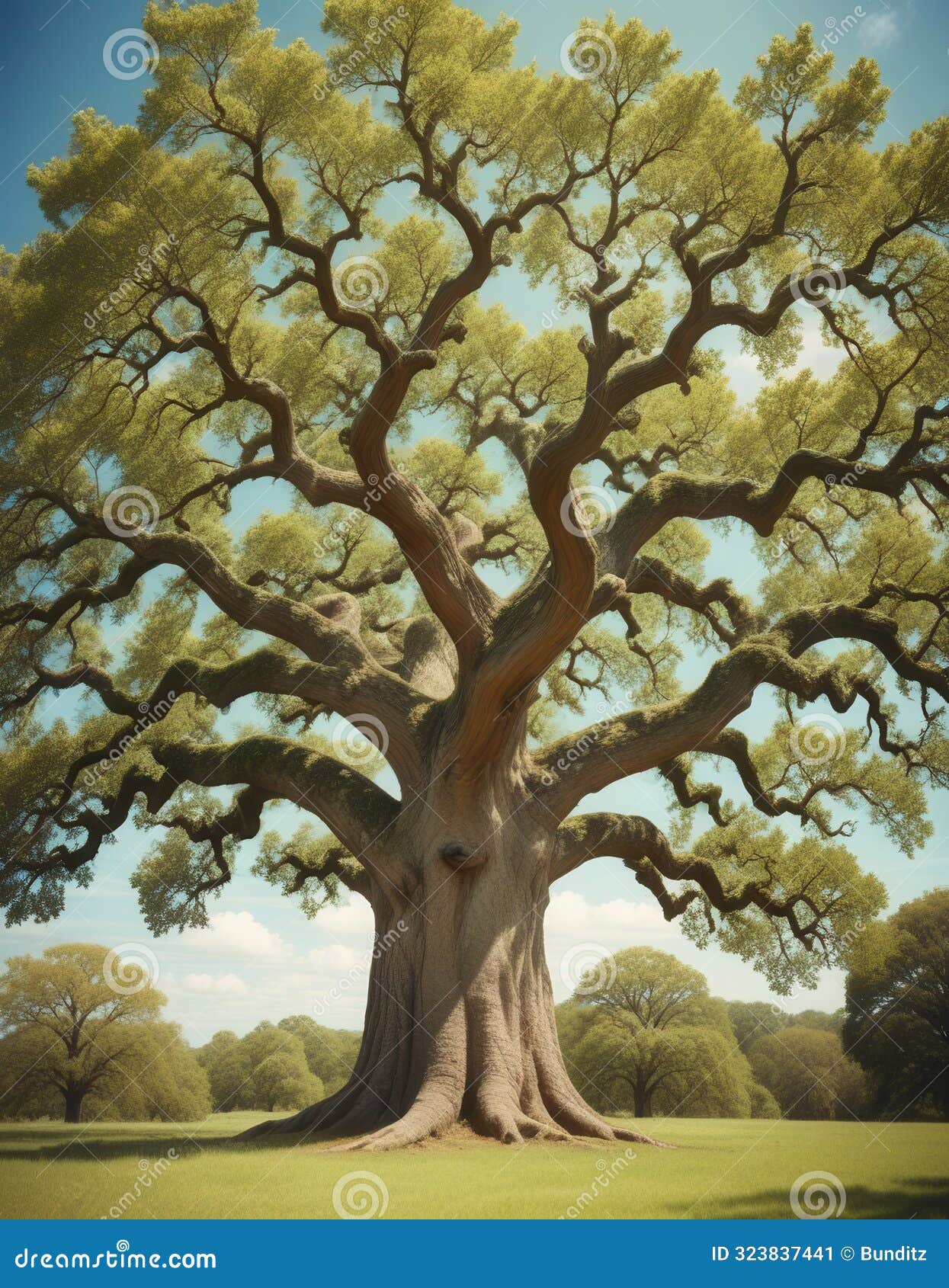 Create Graphic Elements Big Trees for Backgrounds Family Tree Stock ...