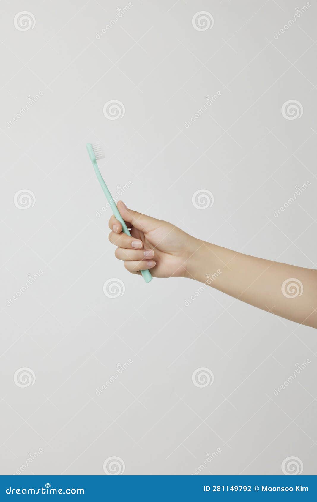 Photo of Using a Toothbrush Stock Photo - Image of pink, directed ...