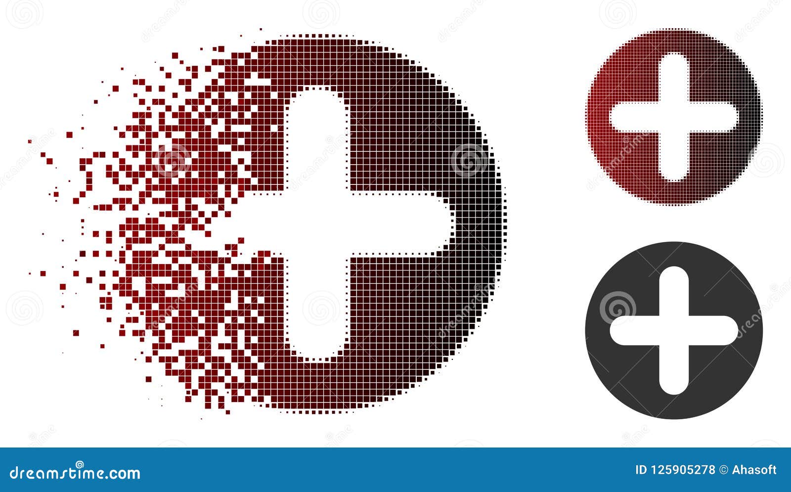 Dispersed Pixel Halftone Create Icon Stock Vector - Illustration of ...
