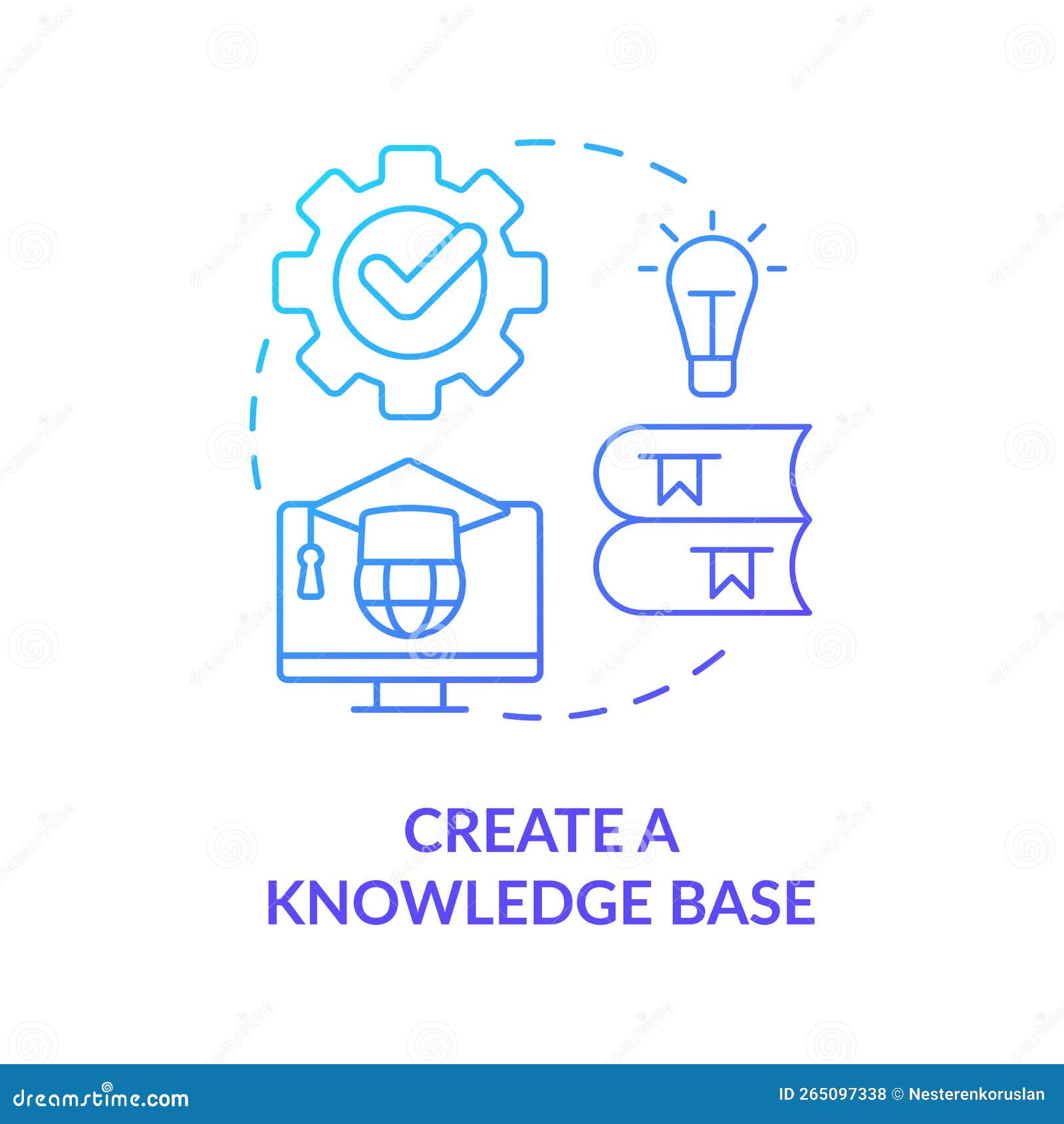 Create Knowledge Base Blue Gradient Concept Icon Stock Vector ... Create Knowledge Base Blue Gradient Concept Icon Stock Vector ...