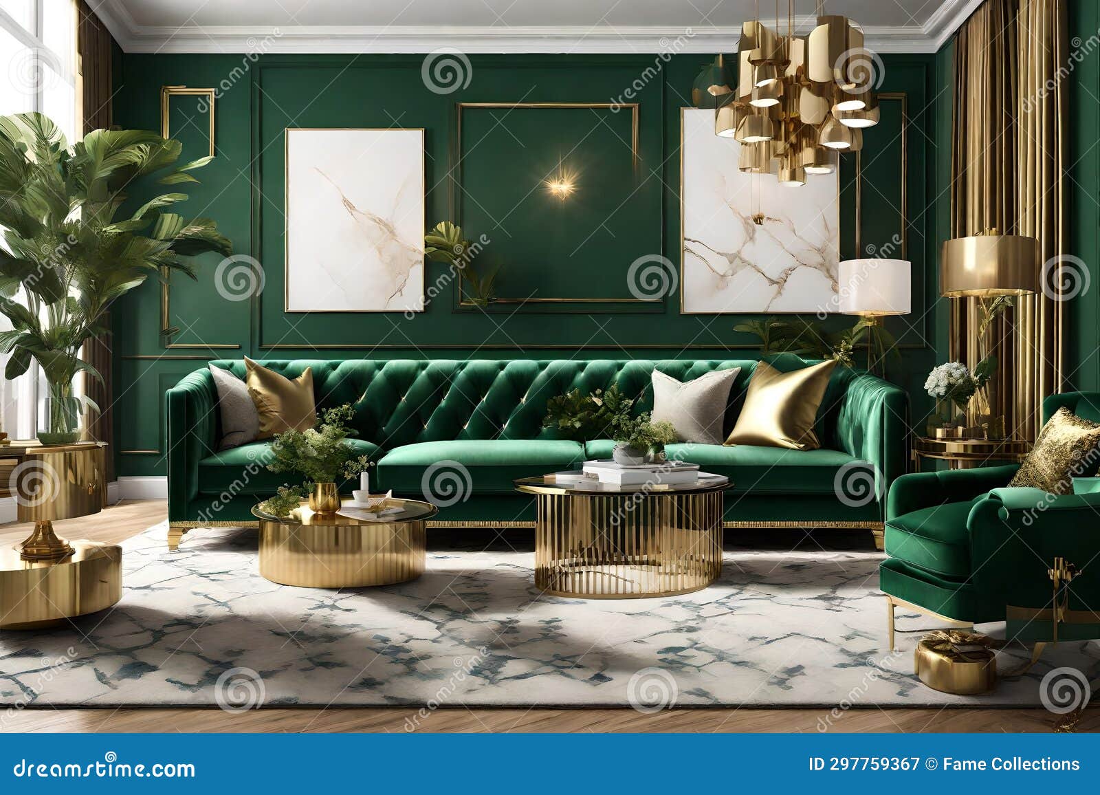 "Create A Lavish 3D Render Of A Luxury Living Room Within A Modern ...